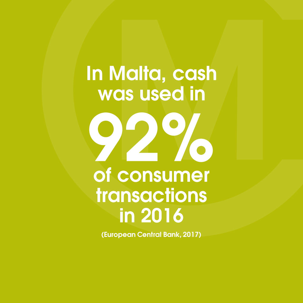 In Malta, people chose cash 92% of the time